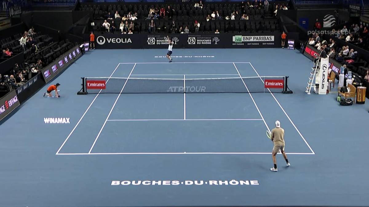 Jan-Lennard Struff - Hugo Grenier. Skrót meczu - PolsatSport.pl