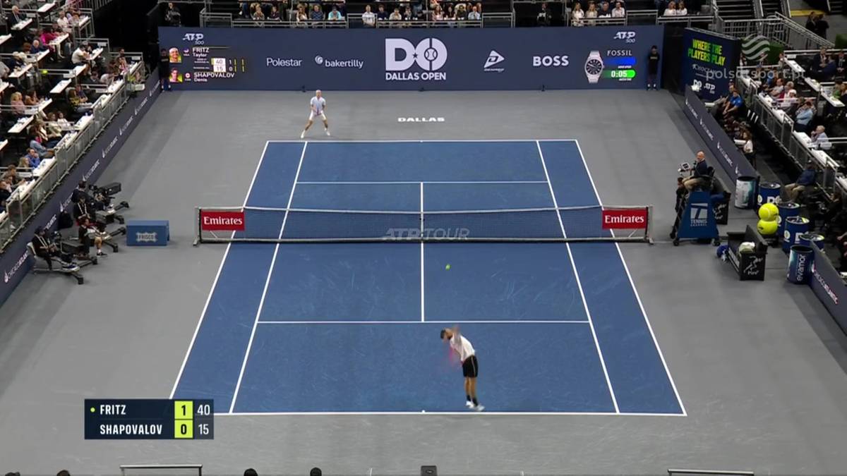 Denis Shapovalov - Taylor Fritz. Skrót meczu - PolsatSport.pl